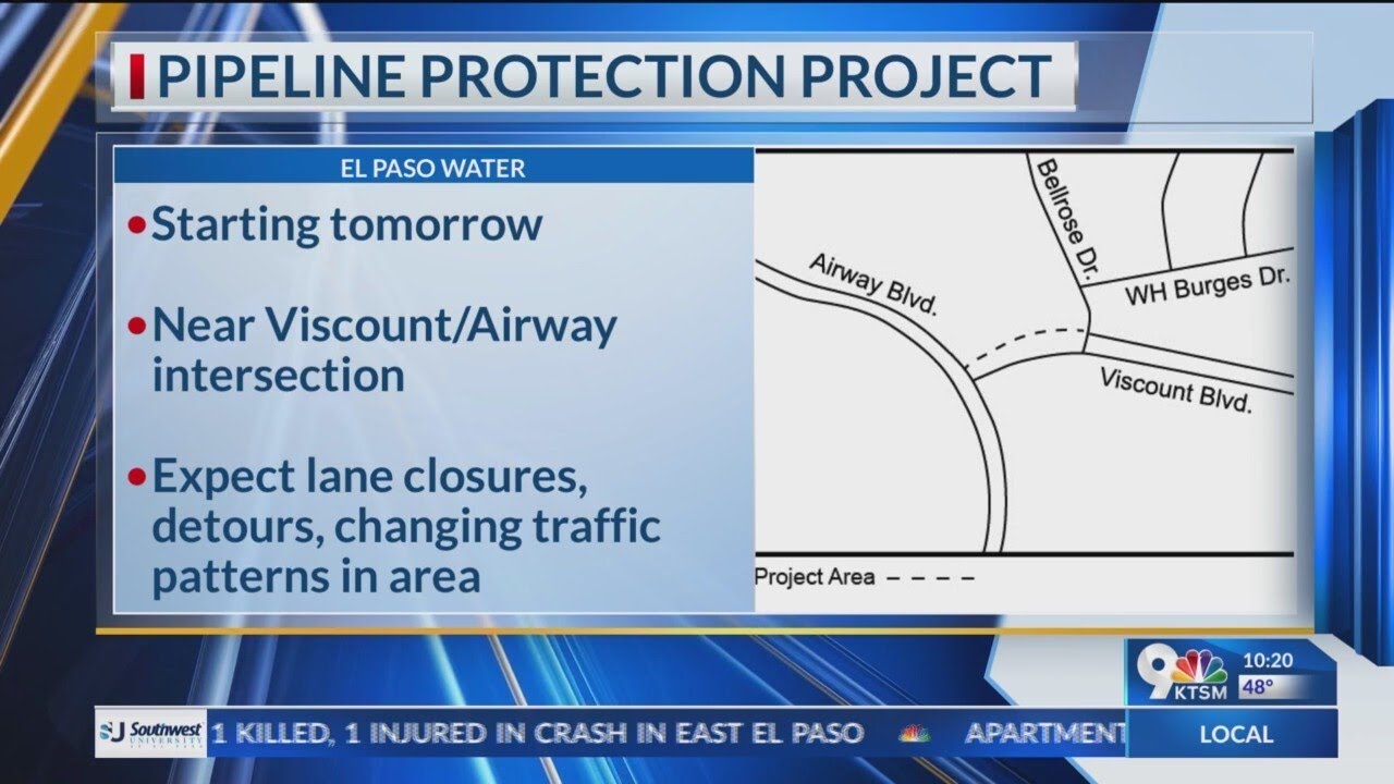 EPWater: Temporary traffic changes to replace water mains in East El ...