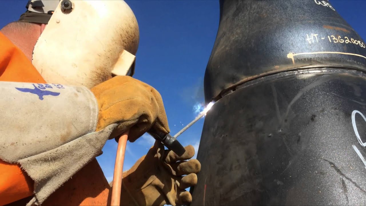 Welding - Welding A Strange Spool Piece - YouTube