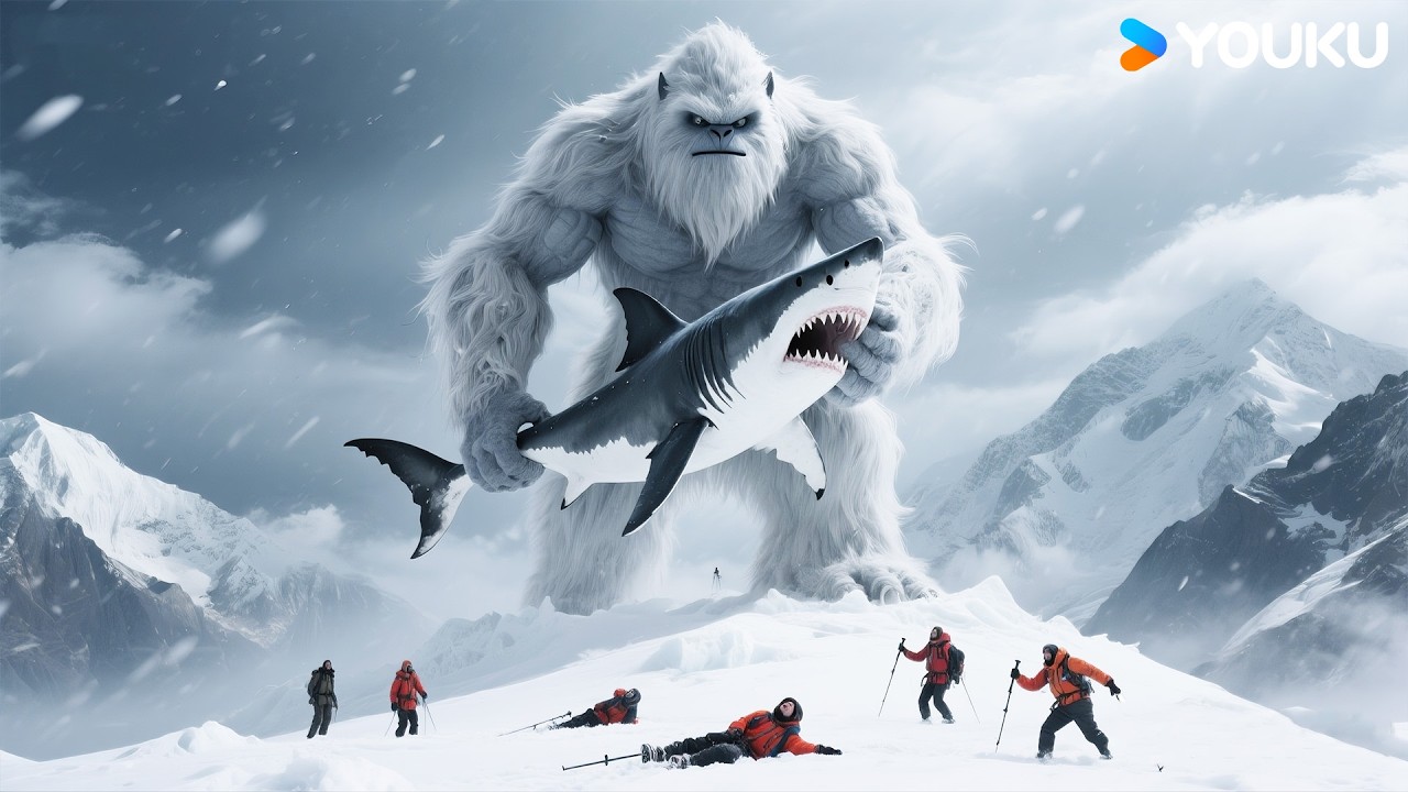 😱🦈 ️The giant shark looks like a toy in front of the Yeti! | Snow ...