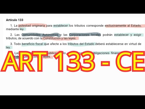 ARTÍCULO 133 - Constitución Española - Potestad Tributaria ...