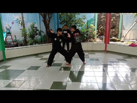 latihan dasar pencak silat seni ganda - YouTube
