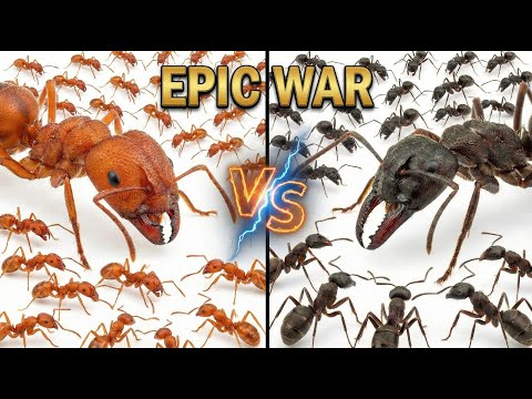 Harvester Ants vs Trap-Jaw Ants: The Ultimate Colony War