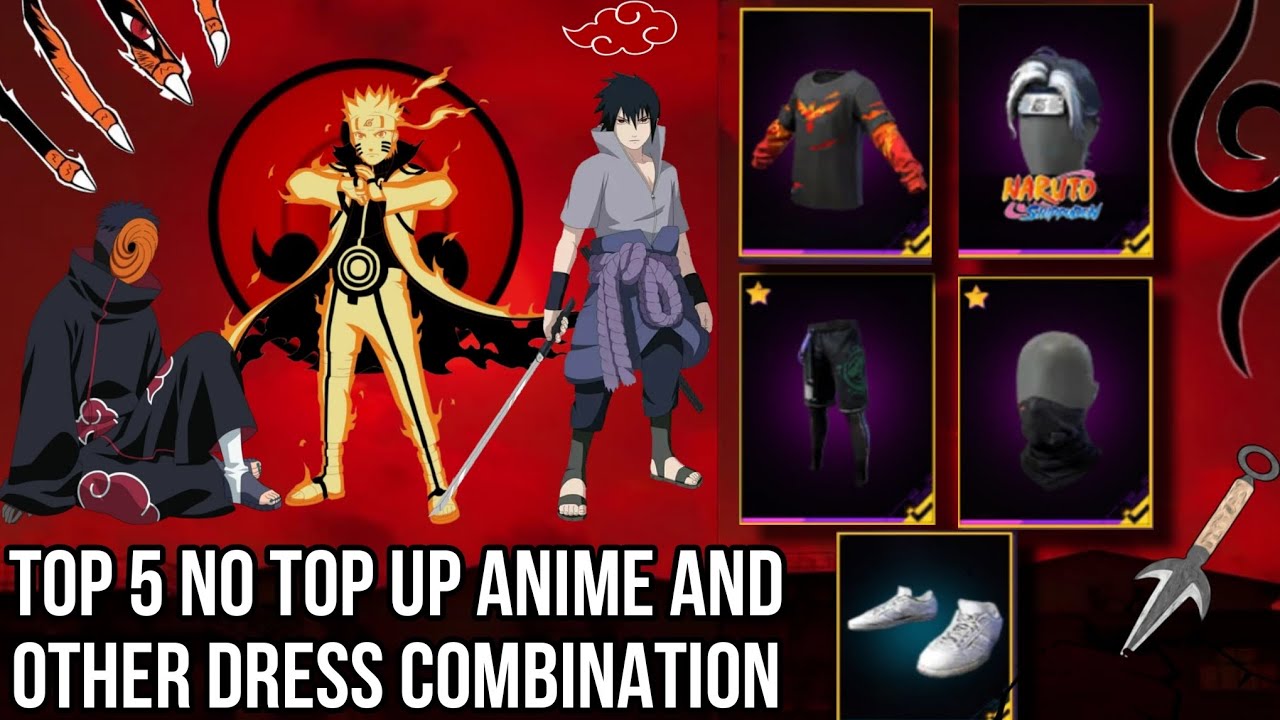 TOP 5 👋OP AND ️ LEGENDARY 🍾DRESS COMBINATION 💀IN ANIME💗 AND OTHER DRESS ...