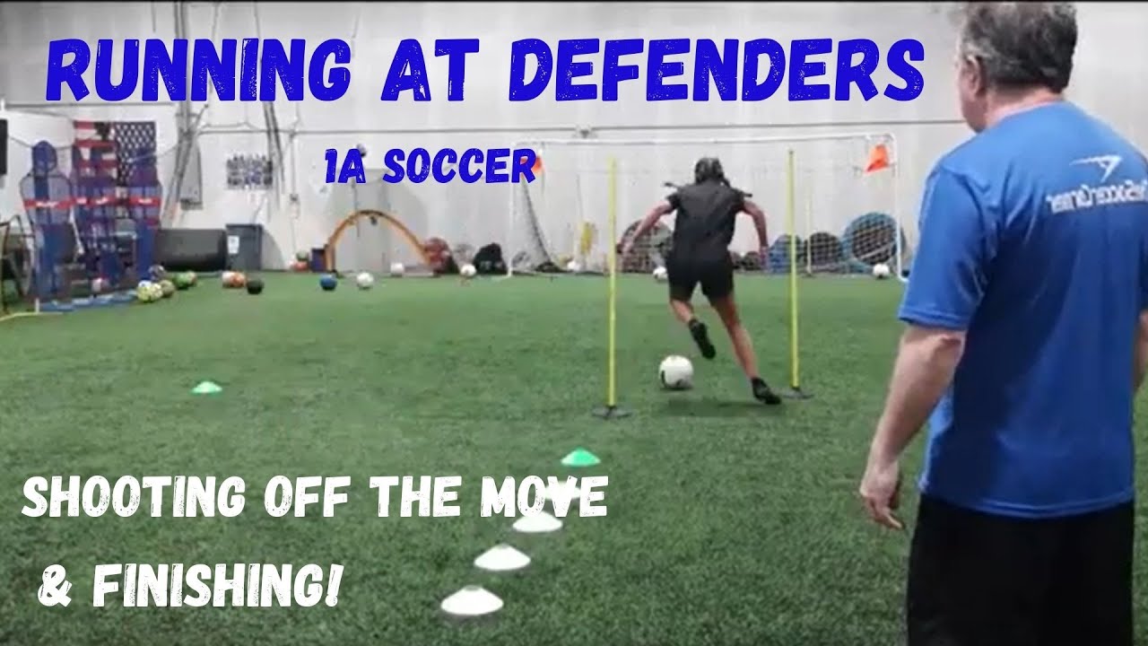 1ASoccer | Running At Defenders | 1v1 Soccer Moves | Coach Chris ...