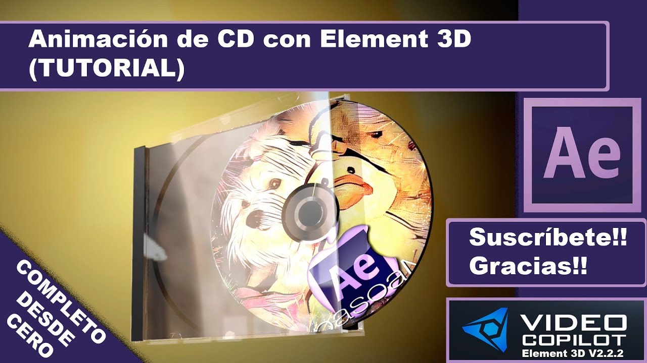 Tutorial Element 3D Animación de CD // After Effects - YouTube