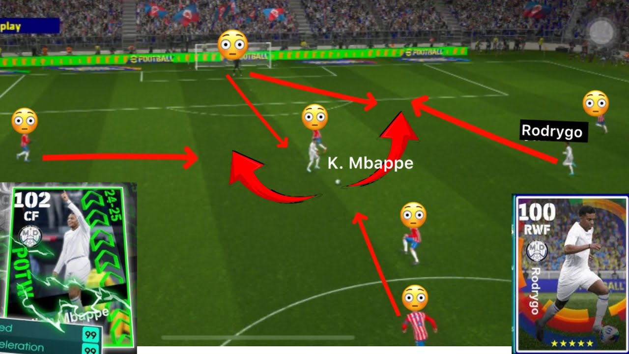 K Mbappe, Rodrygo vs Gerona/ Top Player In Efootball 2025 - YouTube