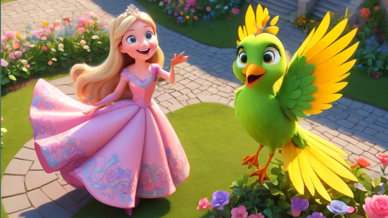 🌟 Princess Talia & The Playful Bird 🐦 A Fun Kids’ Song! 🎶 ...