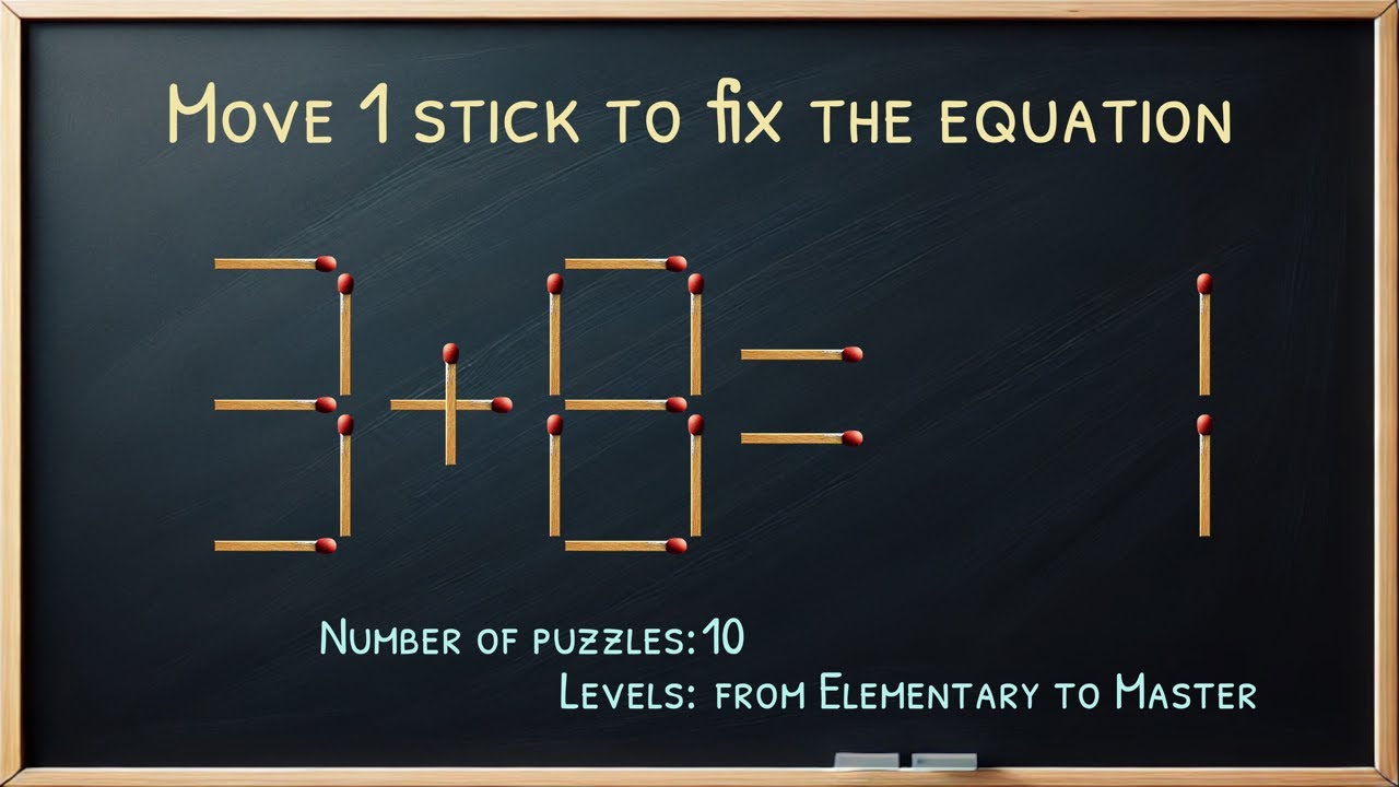 Matchstick Puzzles with Solutions - YouTube