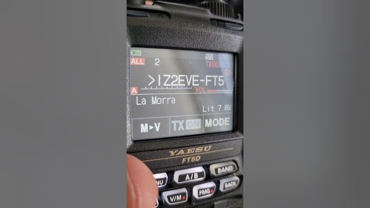 YAESU FT-5DE wires-x rx sul ripetitore di La Morra CN 430.650 scift +5.000 #radioamatori #yaesu ...