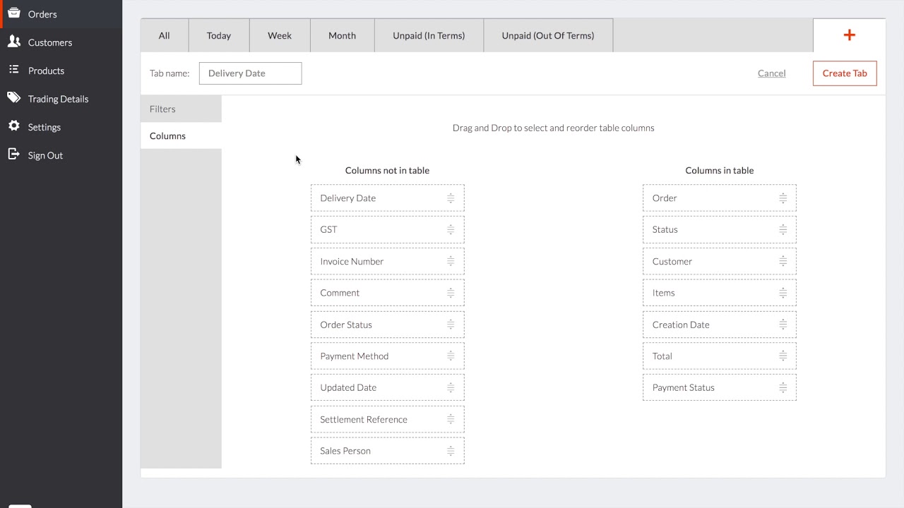 Using Tabs in Ordermentum - YouTube