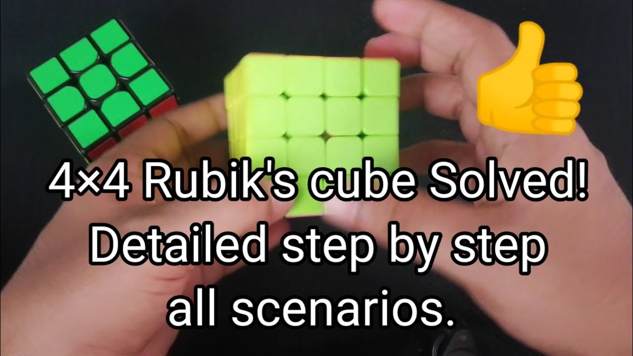 #SirJonasTutorials How to solve 4×4 Rubik's cube detailed step by step ...