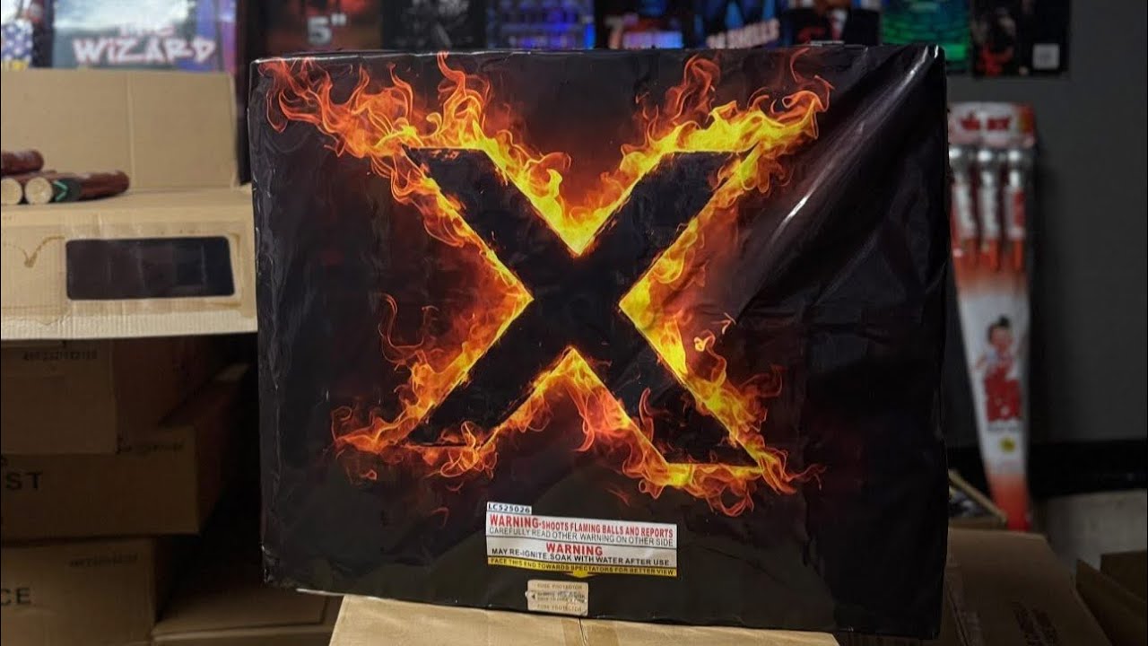 X 221 shot firework (REVERSE LIT) 1%er firework #1% #fireworksdisplay # ...