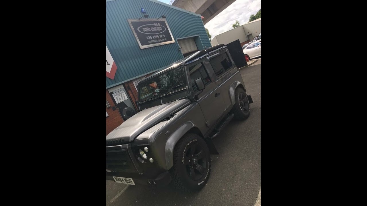 Land Rover Defender in for Audio Upgrade with Soundproofing - YouTube