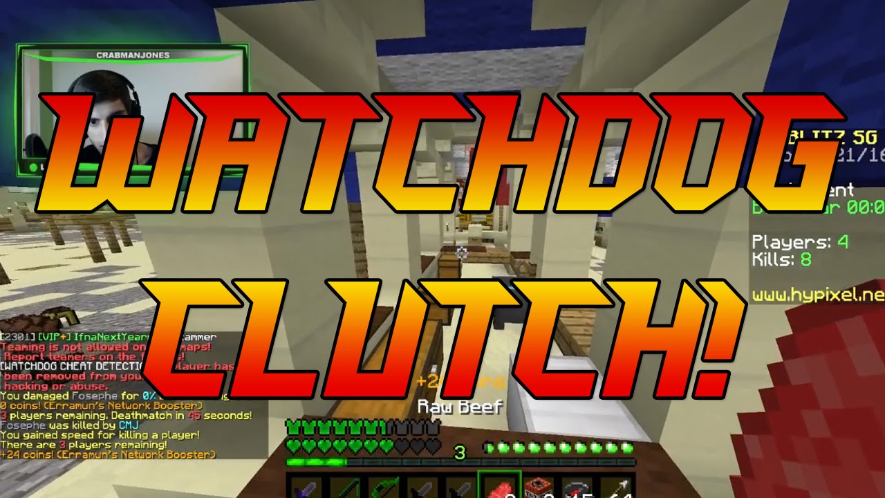 "WATCHDOG CLUTCH!" (Hypixel Blitz) - YouTube