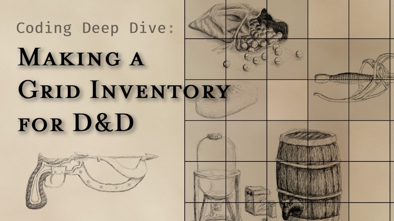 How we Developed a Grid-Based Inventory for our new D&D web app - YouTube
