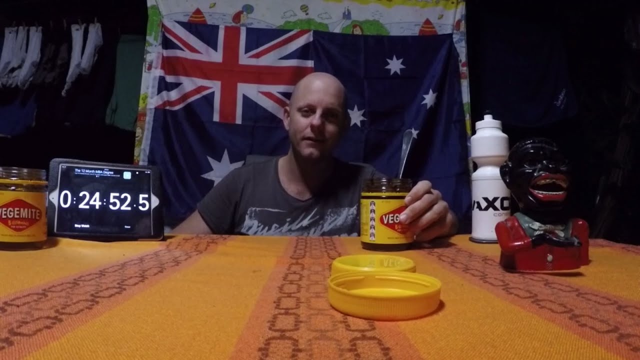 Vegemite Challenge 1.12kgs (2.5lbs) - YouTube