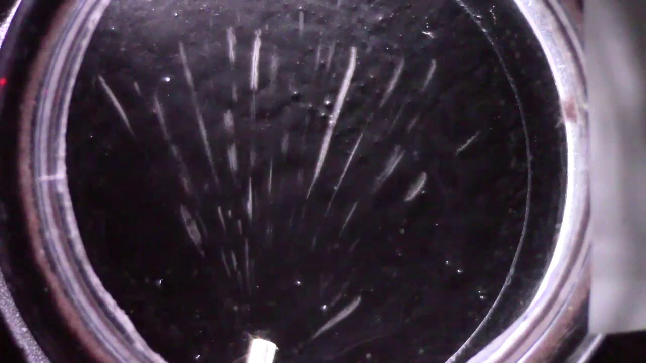 Collisions of alpha particles in air - YouTube