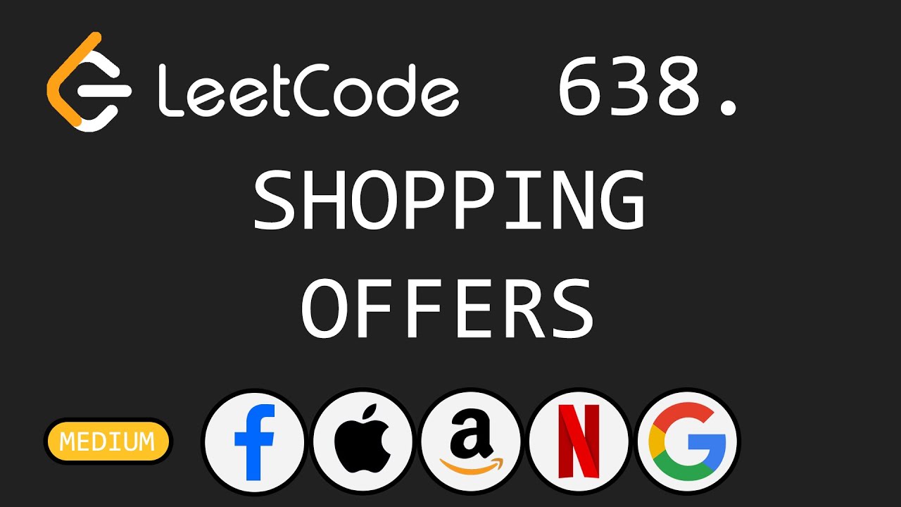 Shopping Offers - Leetcode 638 - Python - YouTube