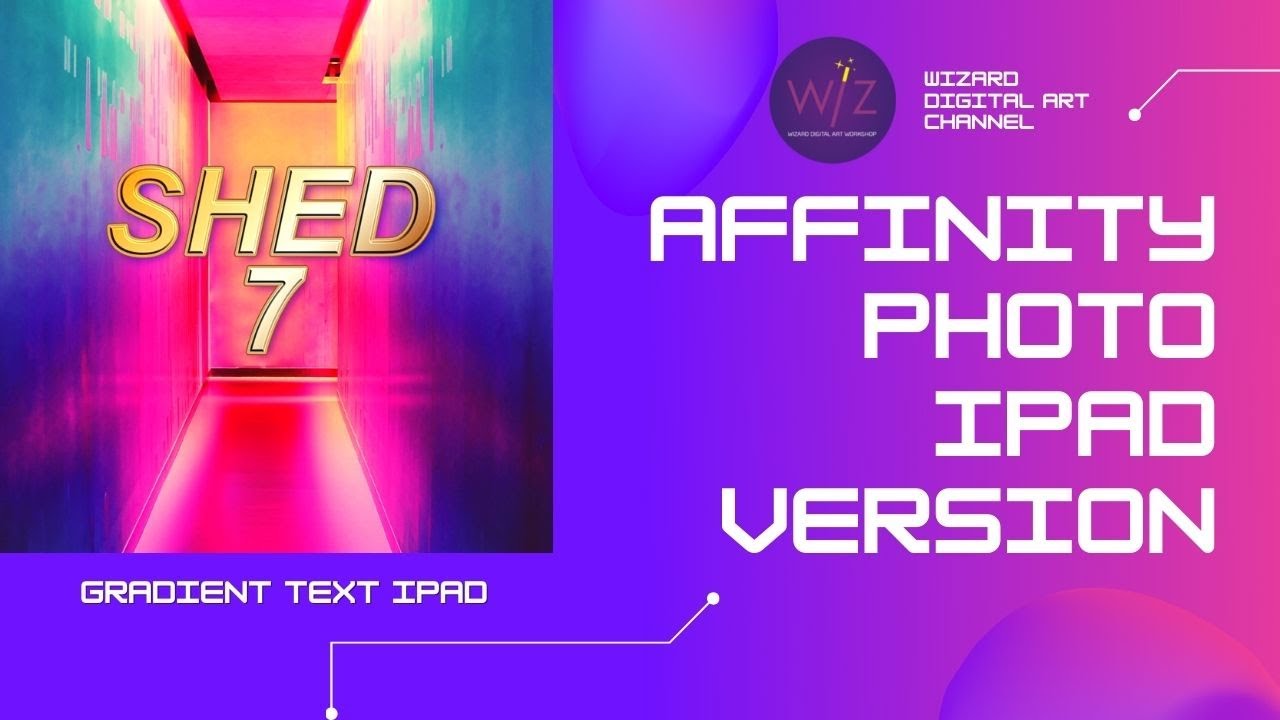 Affinity Photo IPAD สอนสร้างข้อความหลายเฉดสี Gradient Text Effect ...