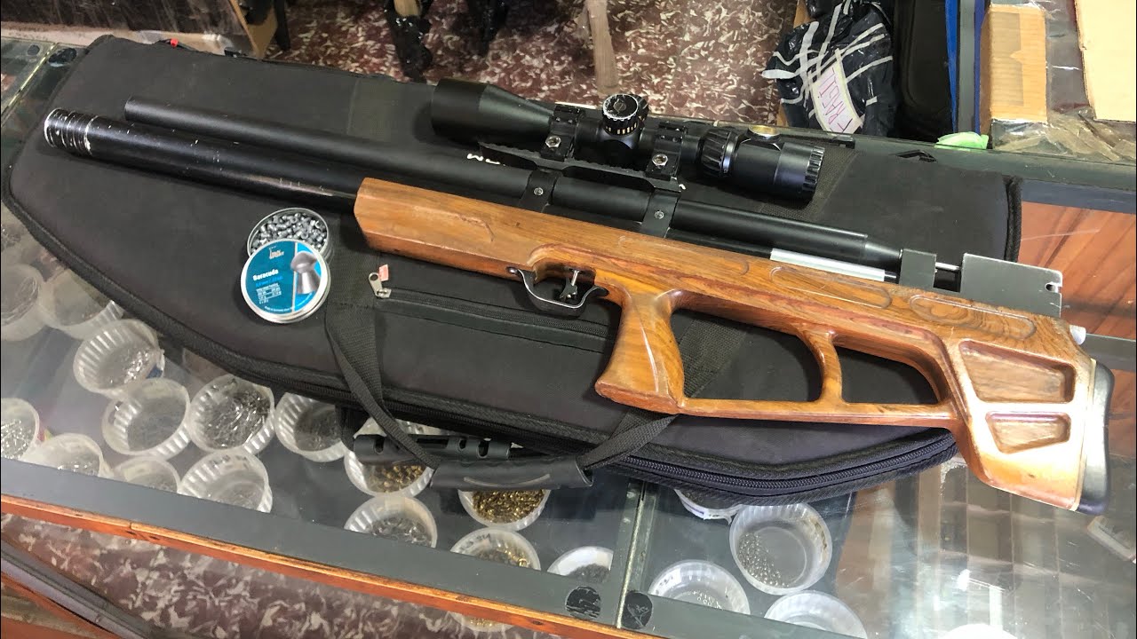 Pro Hunter 5,5 mm modificado a 1009 FPS con barracuda de 21,14 grs ...