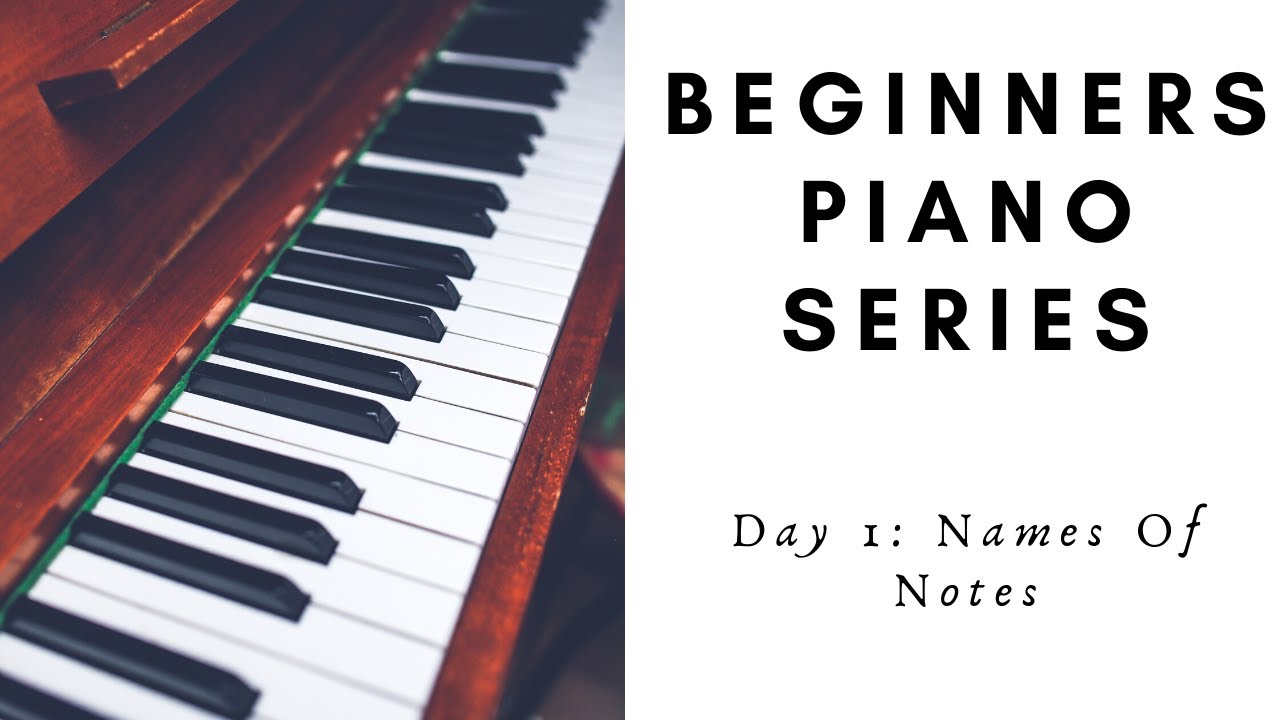 Beginner Piano Lesson- Day 1- Names Of Notes On The Piano-(Instructor ...