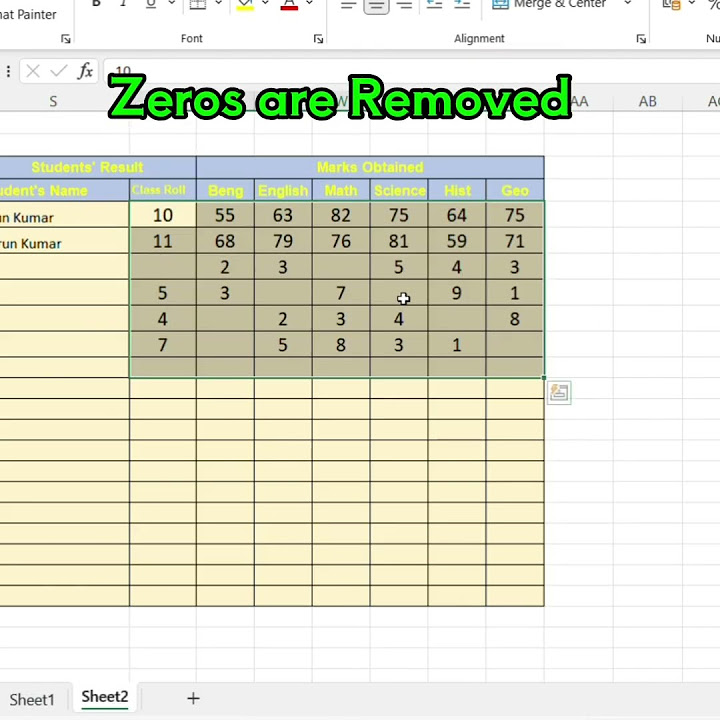 Delete Cells with Only Zeros in Excel – Quick Trick! - YouTube