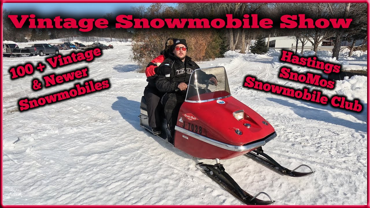 Vintage Snowmobile Show 2023 - Hastings SnoMos Snowmobile Club - YouTube