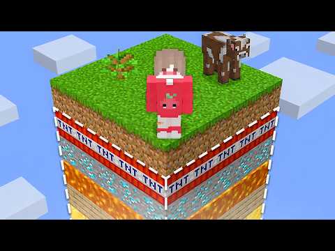Minecraft ama HER KATMAN RASTGELE!