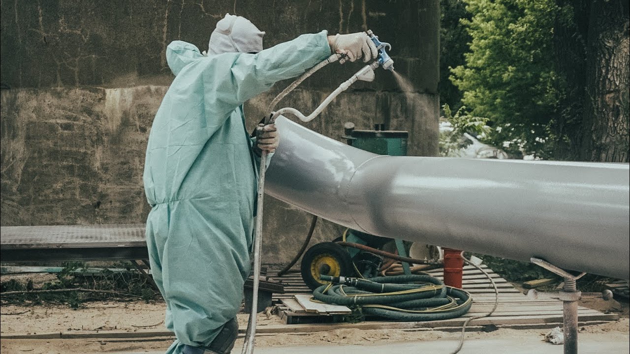 Sandblasting & Coating Pipes (Don't Miss This INSIDE Look) - YouTube