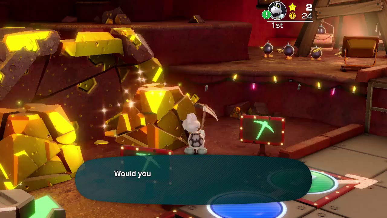 Super Mario Party - Showing off the Partner Party Pickaxe Event - YouTube