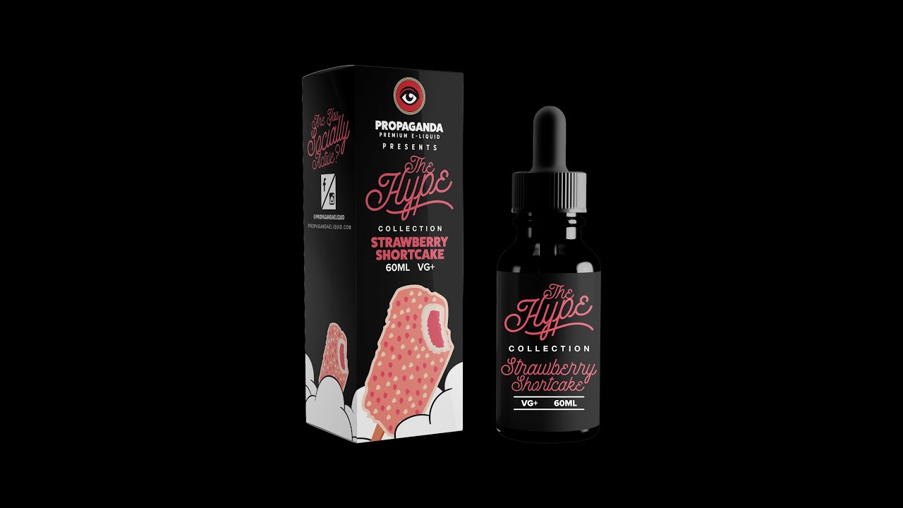 Propaganda premium e-liquid The Hype Strawberry Shortcake - YouTube