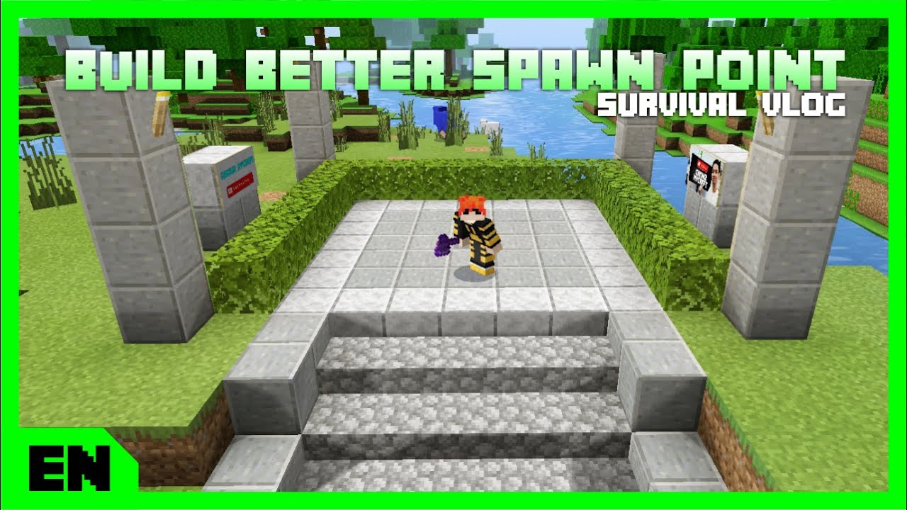 GIBONZ MYCRAFT : BUILD BETTER MINECRAFT SPAWN POINT - YouTube