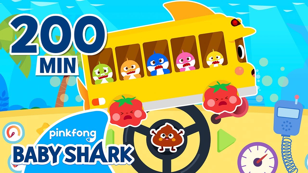 [3 HOUR] Baby Shark's Wheels on the Bus🚌 | +Compilation | Story for ...