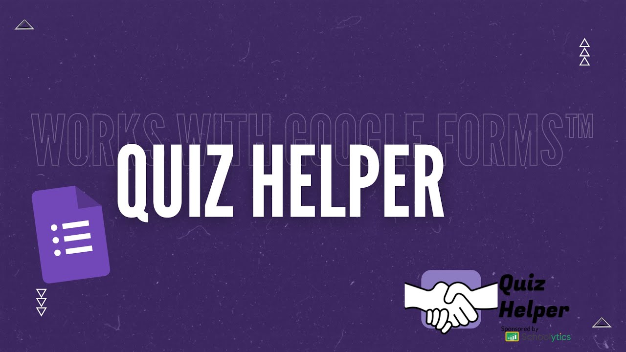 Quiz Helper Add-on for Google Forms™ by Schoolytics - YouTube