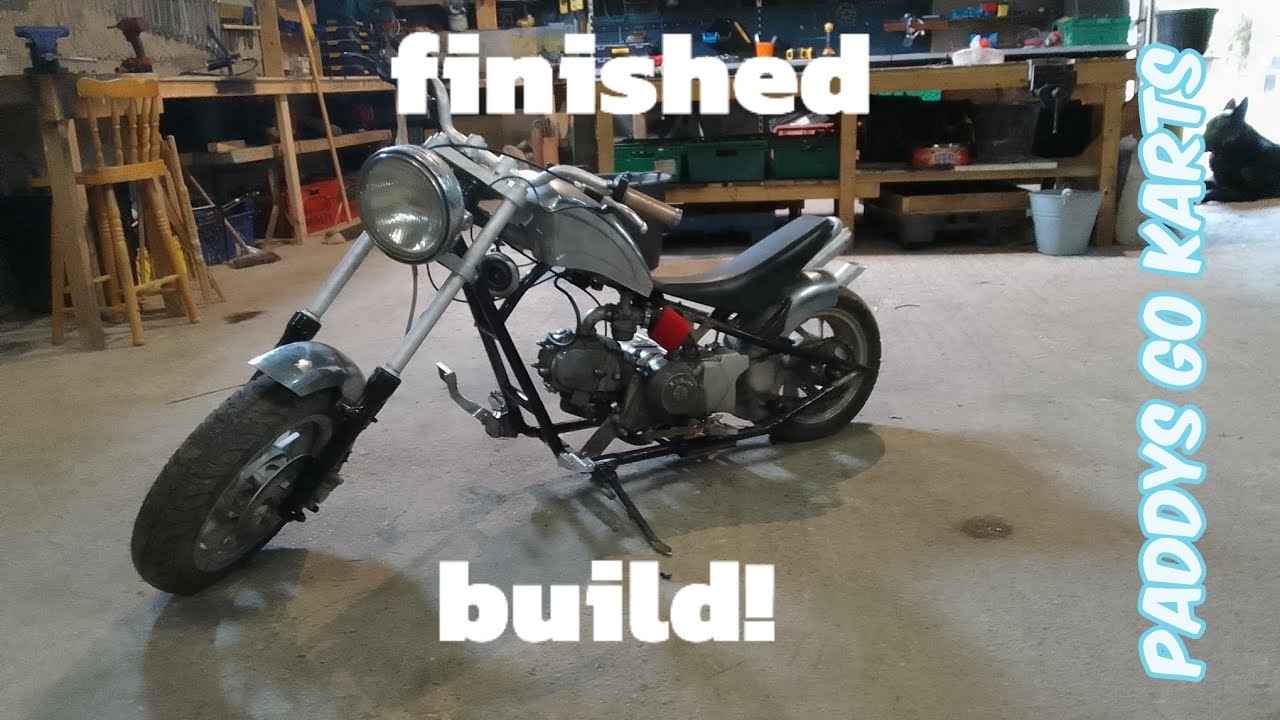 mini chopper build #2 :test drive - YouTube