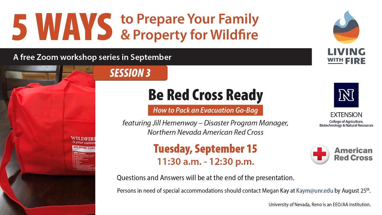 Be Red Cross Ready - Packing an Evacuation Go Bag - YouTube