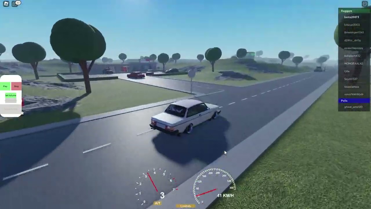 Roblox volvo byn. volvo 240 turbo sotar. försöker göra polisen arg ...