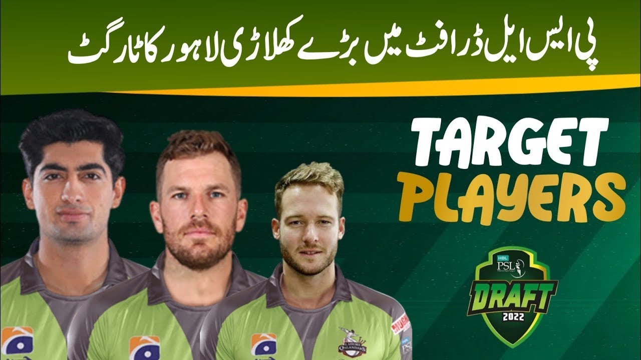 PSL 2023 | Lahore Qalandars target Players in PSL 8 draft - YouTube