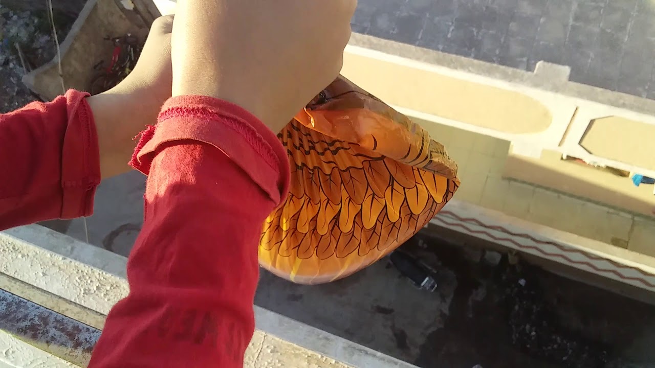 Drop test of ballon with water from third floor - YouTube
