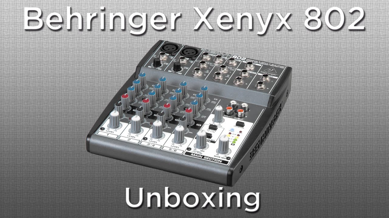 Unboxing Behringer Xenyx 802 - Informações Básicas - YouTube