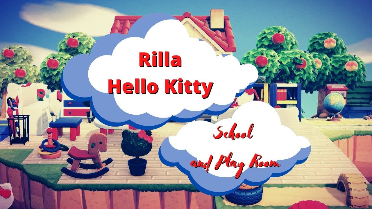 Rilla Hello Kitty School Build! Animal Crossing: New Horizons - YouTube