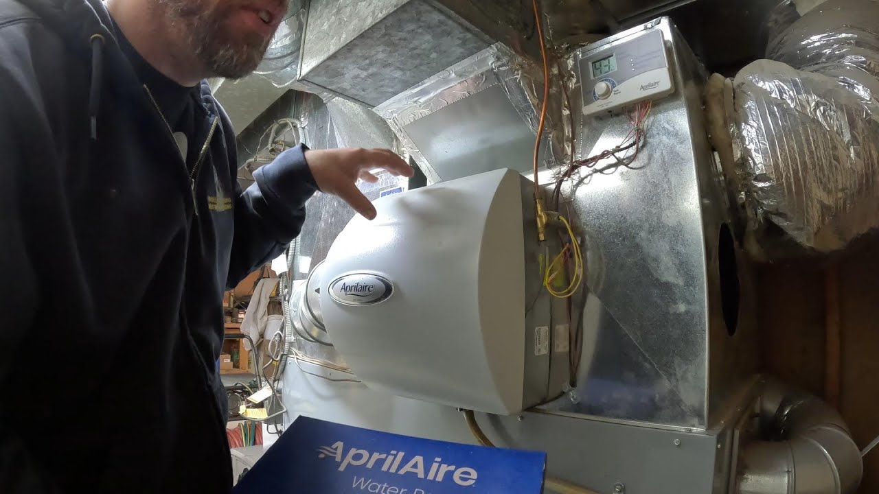 Aprilair model 600 whole home humidifier water panel filter change ...