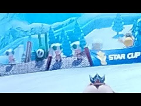 shy guys and Toad's cheering in mount wario .. mario kart 8 deluxe ...
