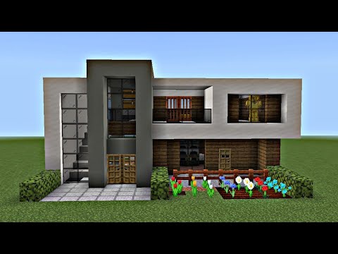 Minecraft : How To Build A Beautiful Modern House Tutorial - YouTube