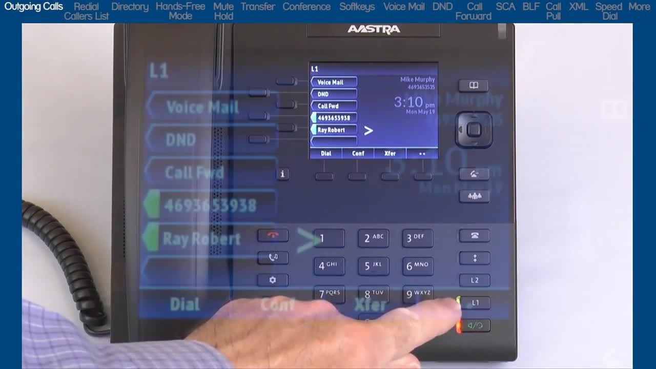 Mitel 6867i Phone: How to Make Outgoing Calls - YouTube