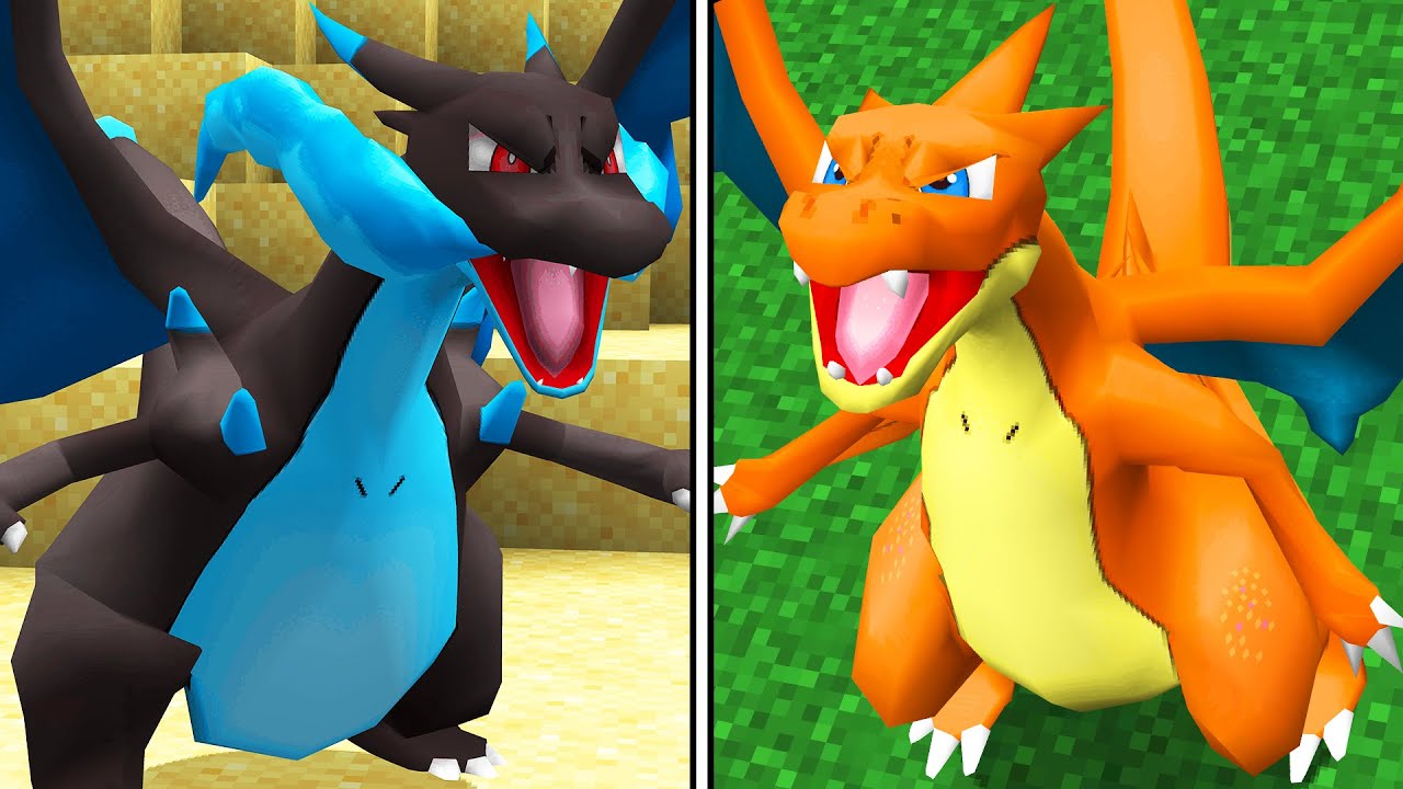 MEGA CHARIZARD X vs MEGA CHARIZARD Y - Minecraft Pixelmon - YouTube