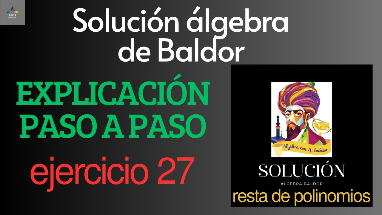 Solución álgebra de Baldor ejercicio 27 - YouTube