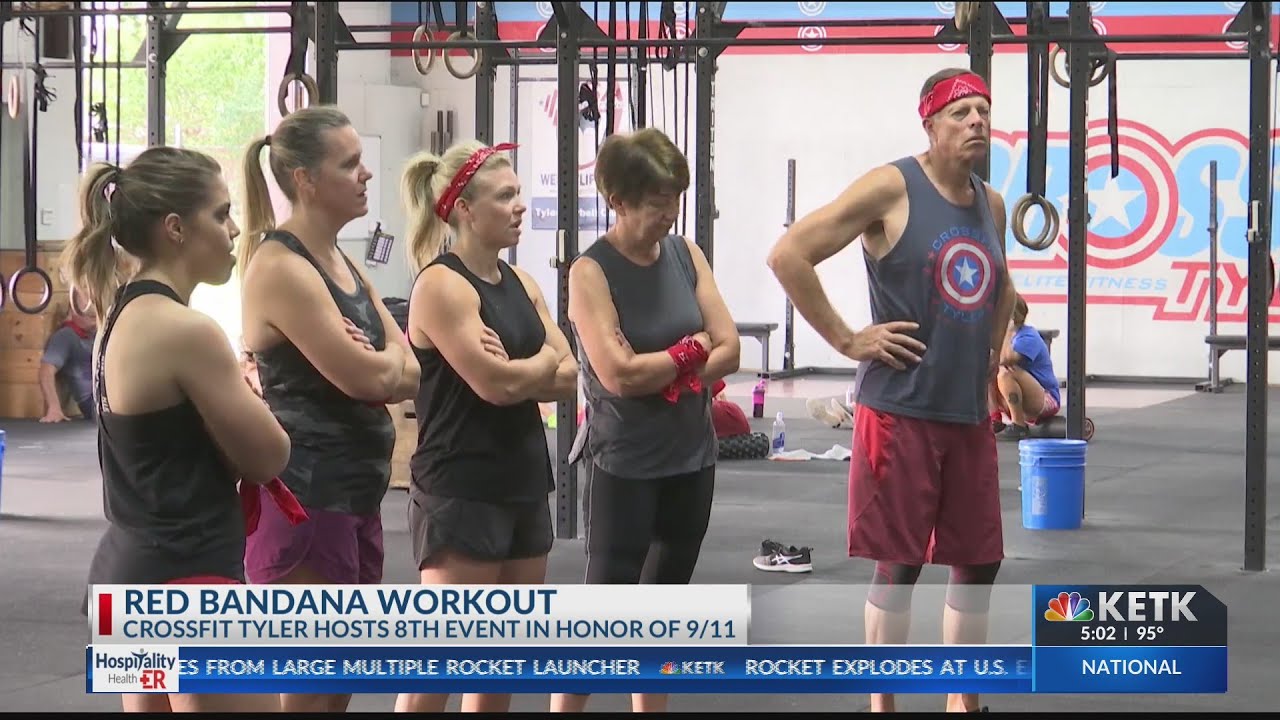 Crossfit hold "red bandana" workout in memory of 9/11 hero - YouTube