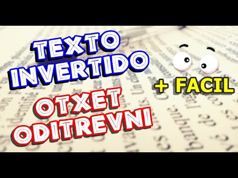 Texto Invertido ou ao Contrário super fácil em 1 minuto - YouTube