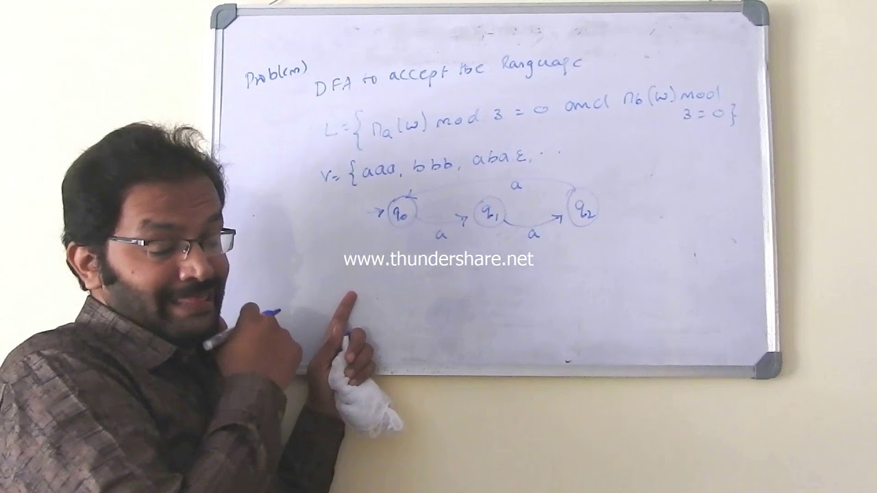 DFA | accept strings with no of a's mod 3=0 and no of b's mod 3=0 ...